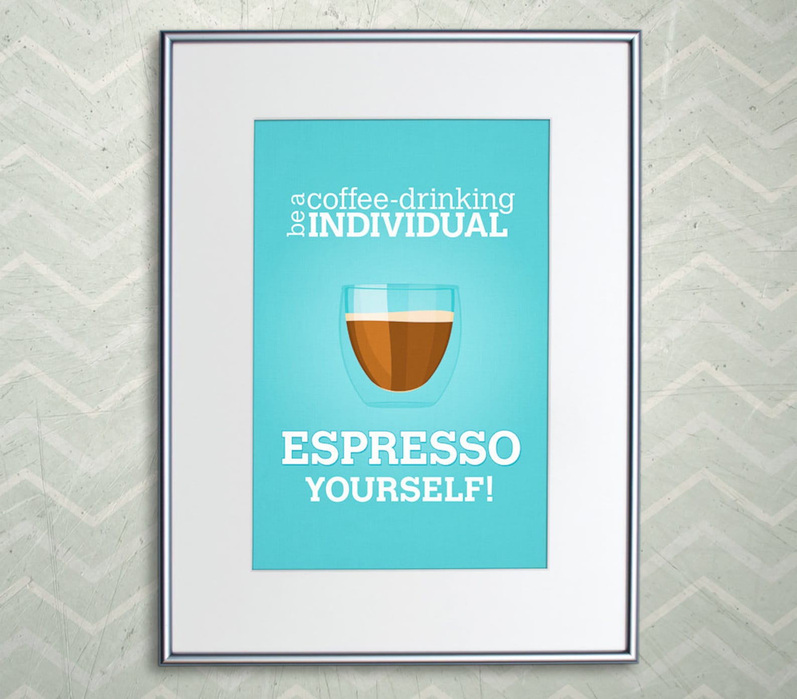 Espresso Yourself Coffee Print Home Decor Espresso Poster A3 - Etsy