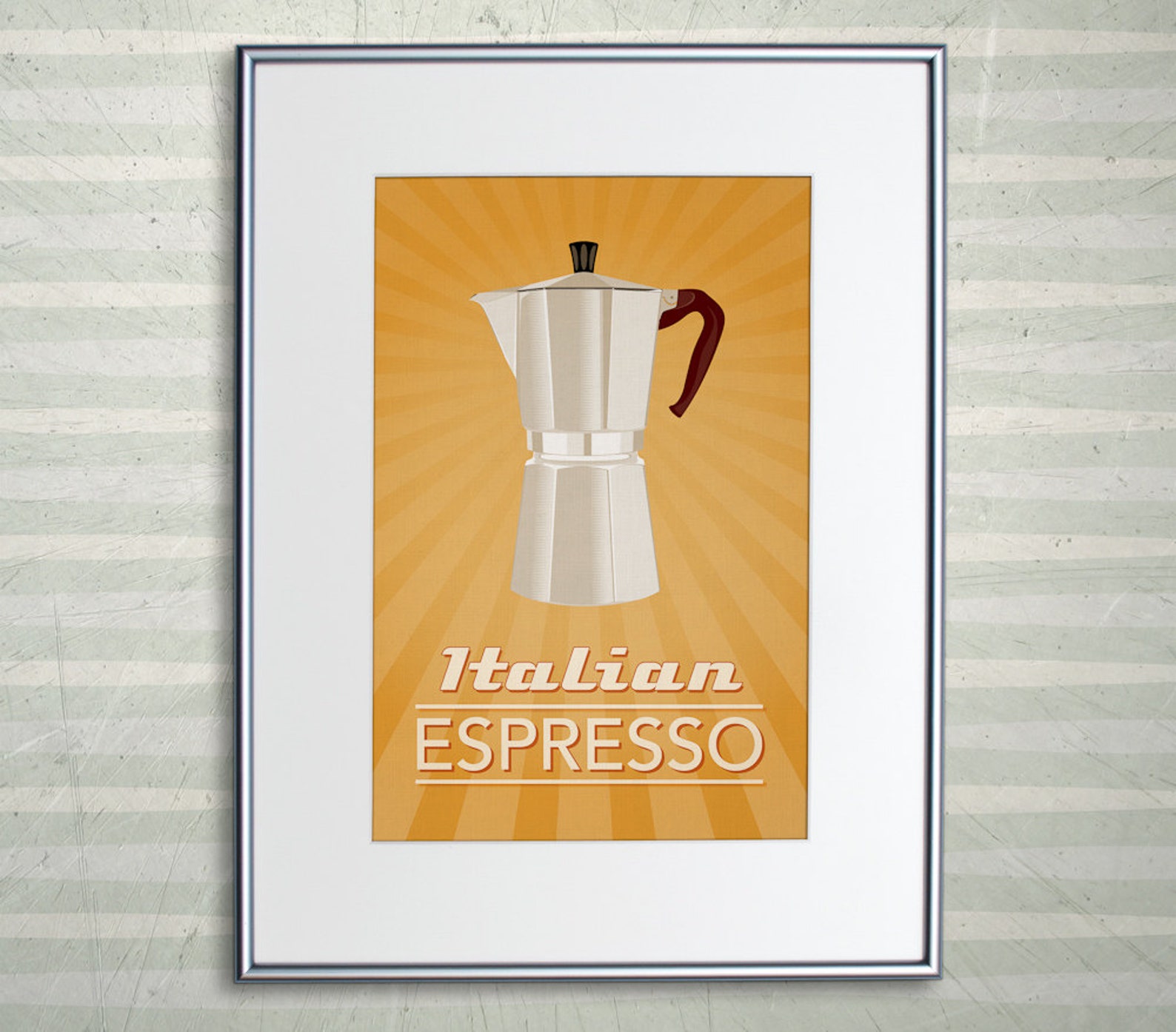 Italian Espresso Coffee Print Retro Home Decor Espresso Poster 11x17 or ...