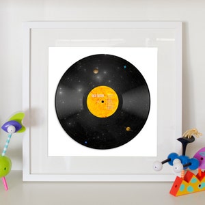 Solar System Vinyl Record Print Home Decor Poster 12x12 - Etsy