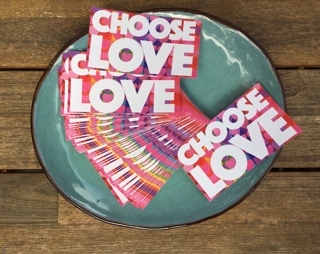 CHOOSE LOVE Bumper Sticker - Etsy
