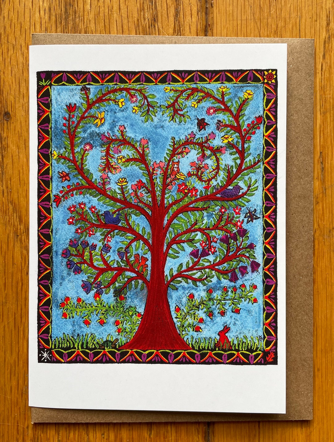 Tree of Life Greeting Card - Etsy