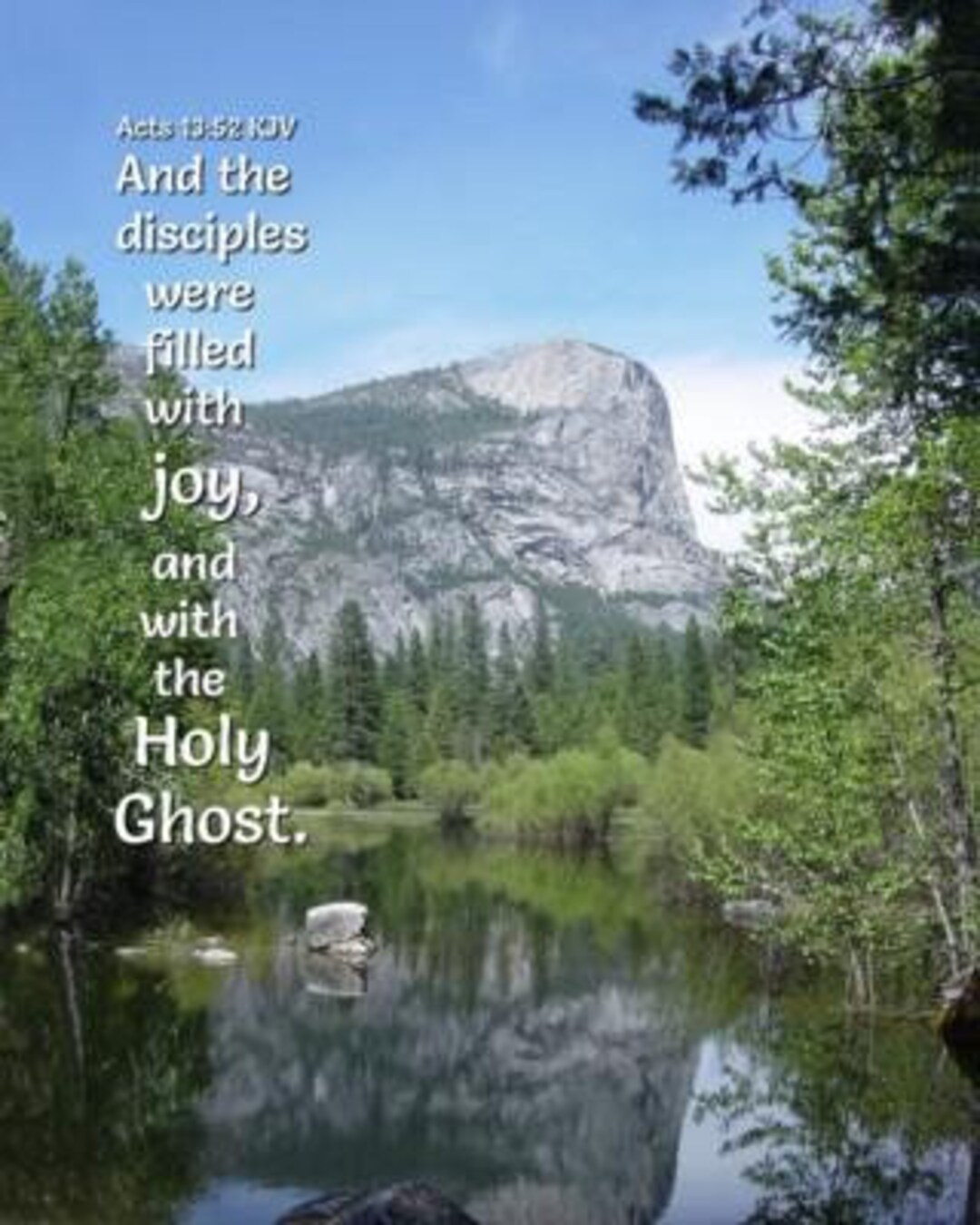 Amidst Persecution You Can Have Joy - Acts 13:52 KJV - Scripture Art ...