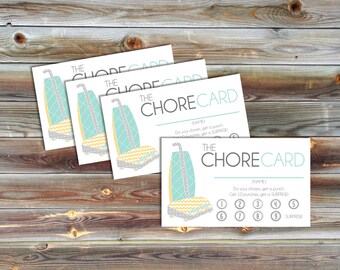 Chore Punch Card - Etsy