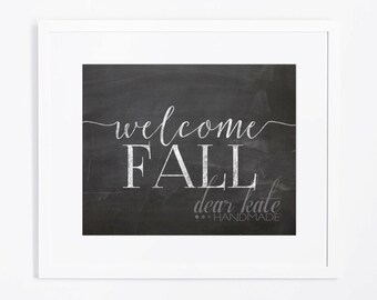 Fall Chalkboard Sign - Etsy