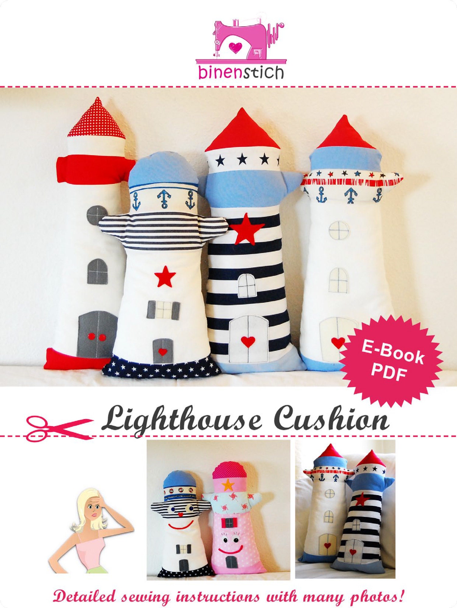 Lighthouse Pattern PDF E-Book - Etsy.de