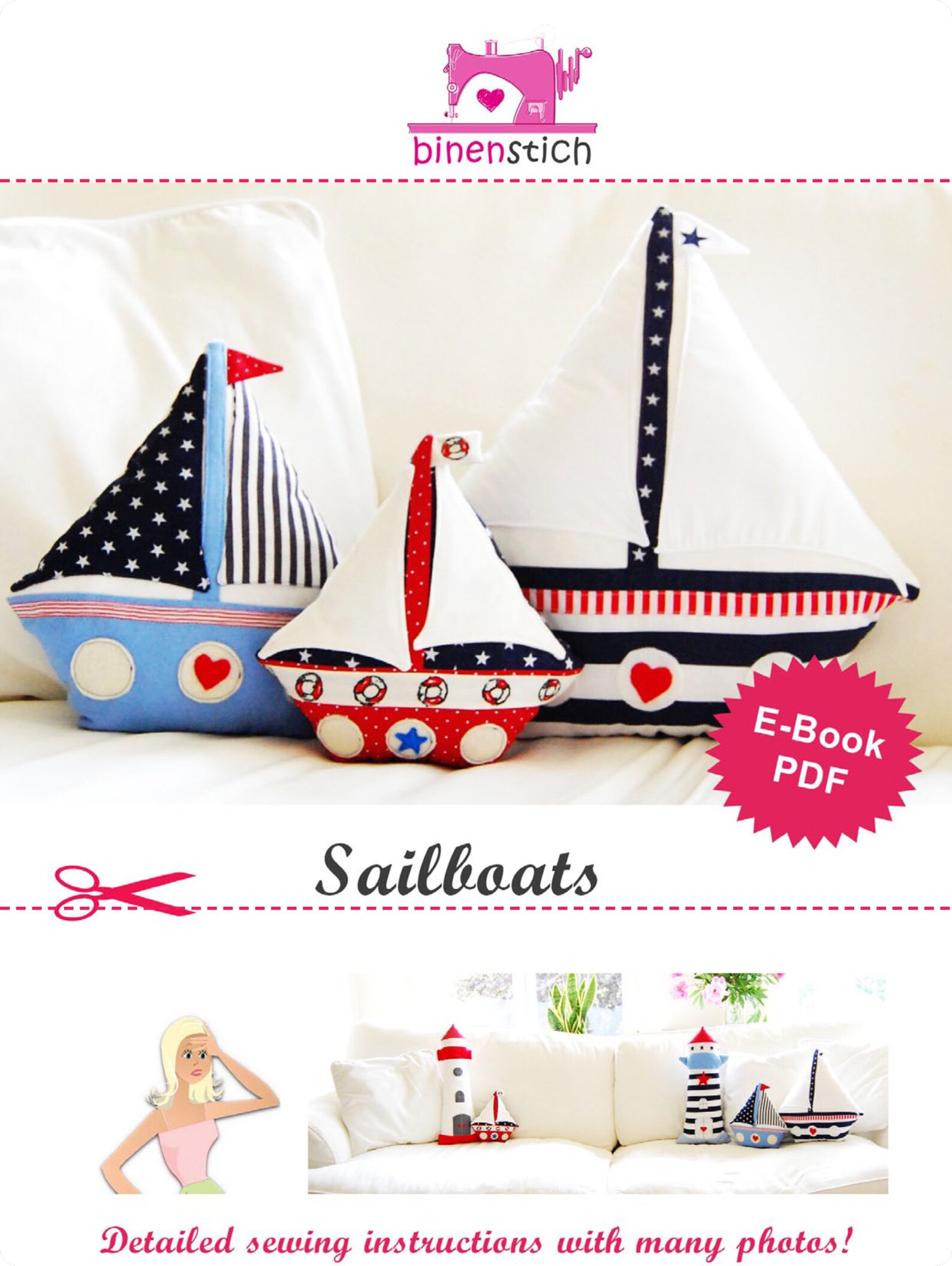 Sailboat Pattern - Sailing Boat Sewing Instructions - Etsy