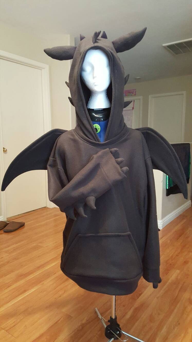Toothless Inspired Adult Hoodie - Etsy