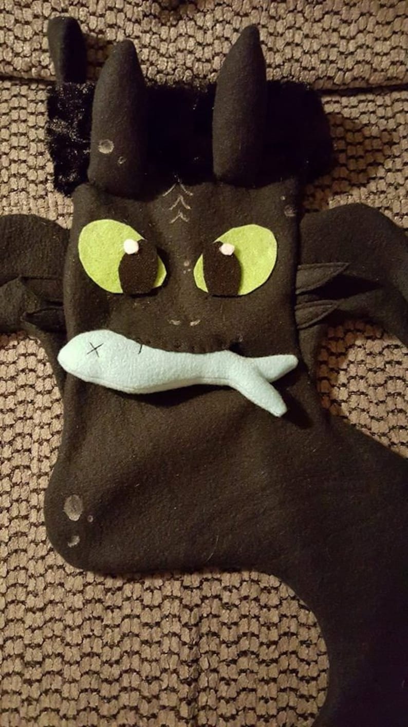 Toothless Inspired Christmas Stocking - Etsy