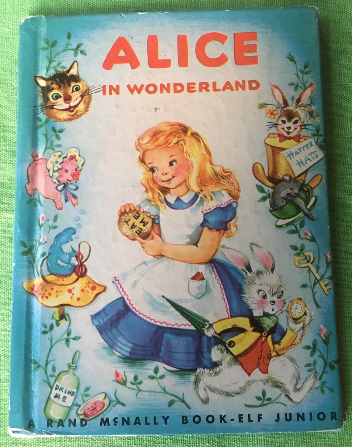 Alice in Wonderland Book 1950 Rand Mcnally Elf Junior Book | Etsy