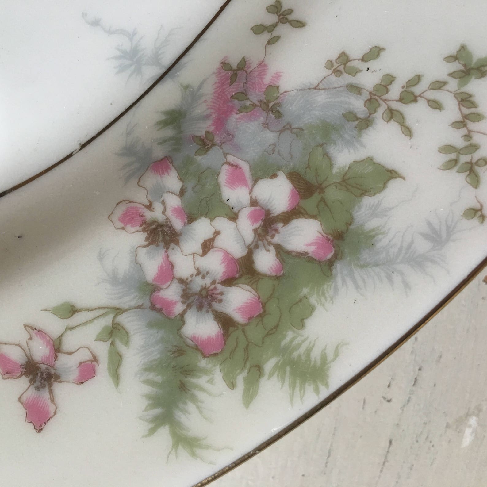 Theodore Haviland Apple Blossom Platter: 14-inch Gold Trim - Etsy