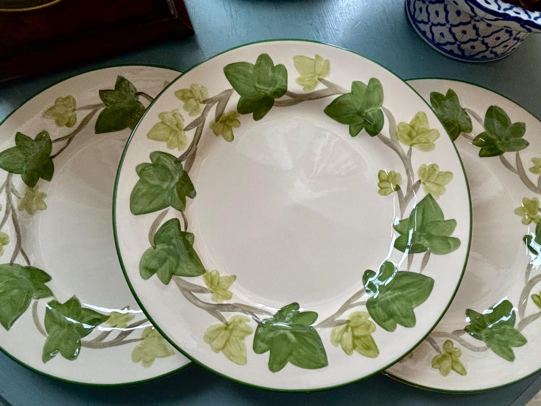 Franciscan Ware Ivy Pattern Dinner Plates Set of 3 Made in England by ...