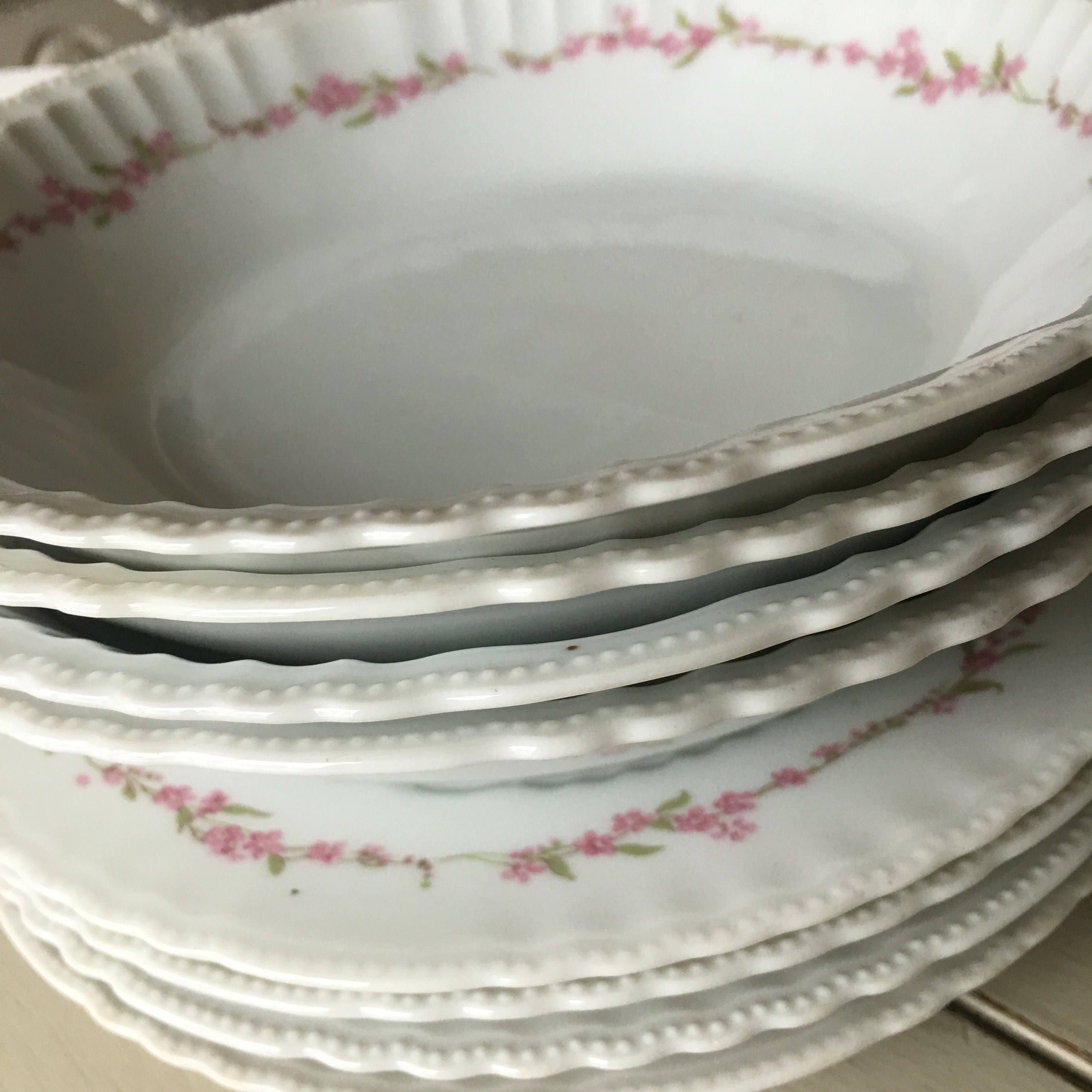 Antique Austria Dinnerware Set Service for 8 Victoria Austria | Etsy