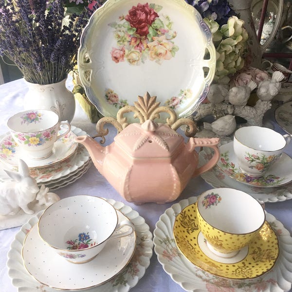 Mismatched Tea Set - Etsy