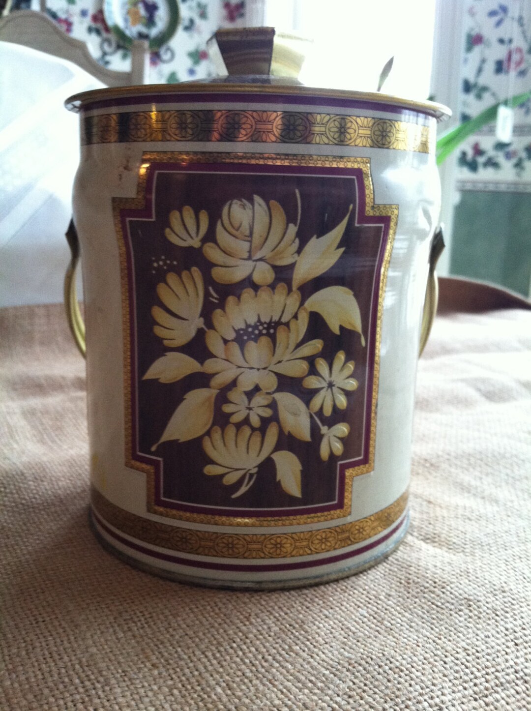 Vintage Murray Allen English Tea Tin: Floral Confection Container - Etsy