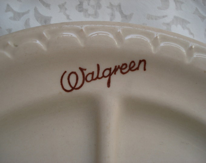 Vintage Walgreen Syracuse China Divided Plate Lunch Counter 1940s Rare ...