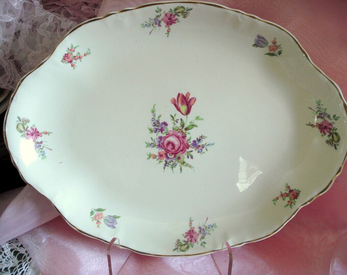 Vintage Homer Laughlin Household Institute Priscilla Pattern Platter ...