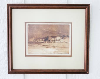 River rock frame | Etsy