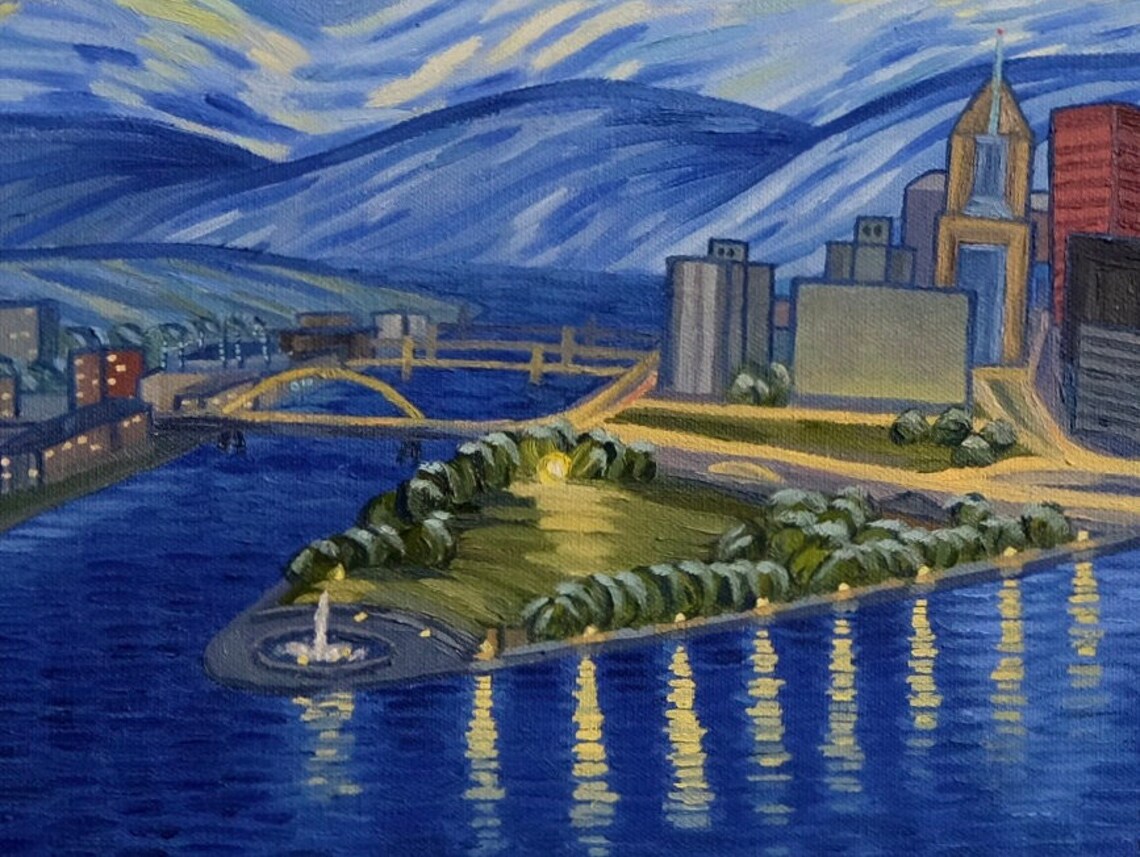Starry Night Over Pittsburgh - Etsy