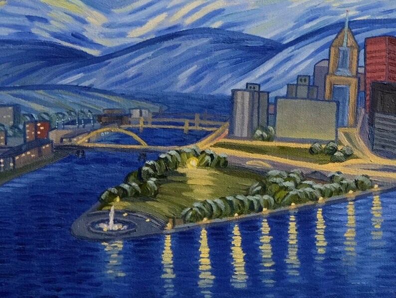 Starry Night Over Pittsburgh - Etsy