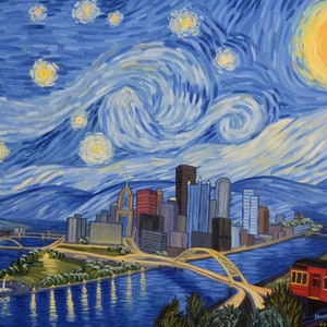 Starry Night Over Pittsburgh - Etsy