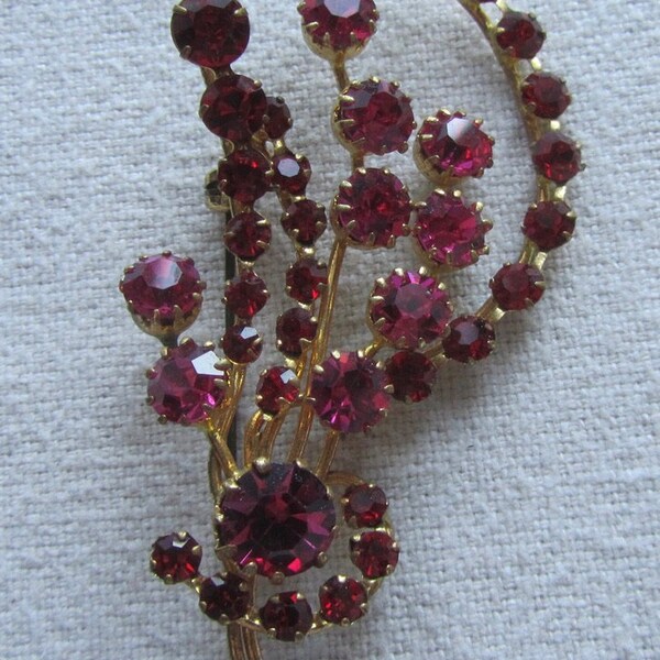 Red and Gold Brooch Bouquet - Etsy