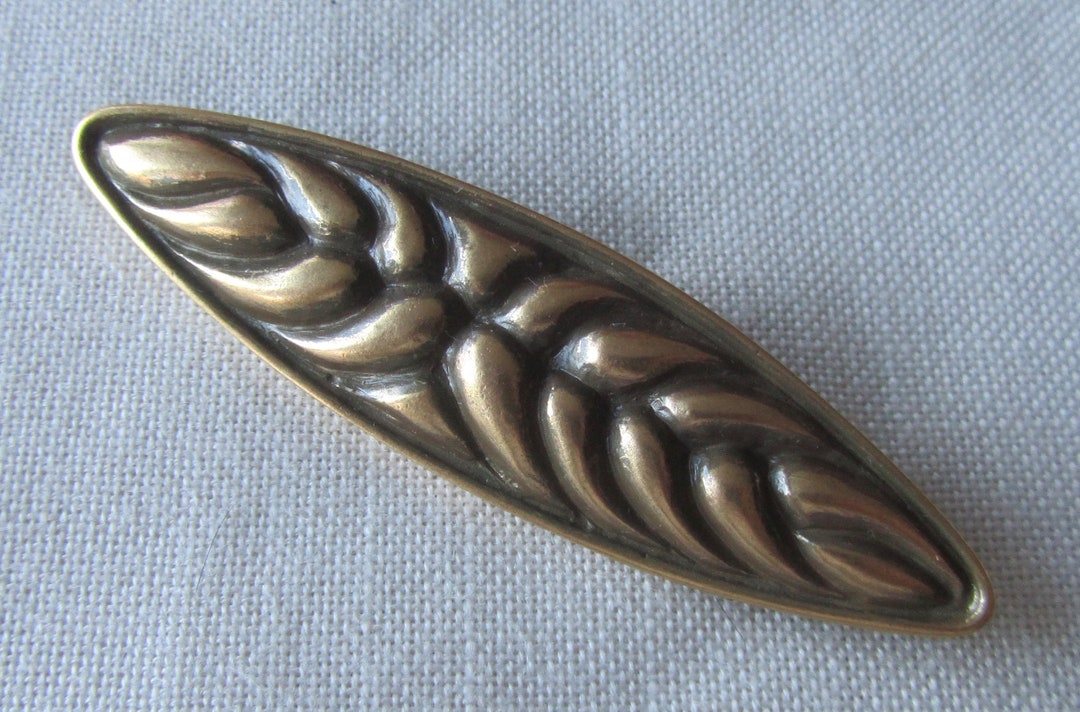 Vintage Modernist Monet Brass Brooch - Etsy