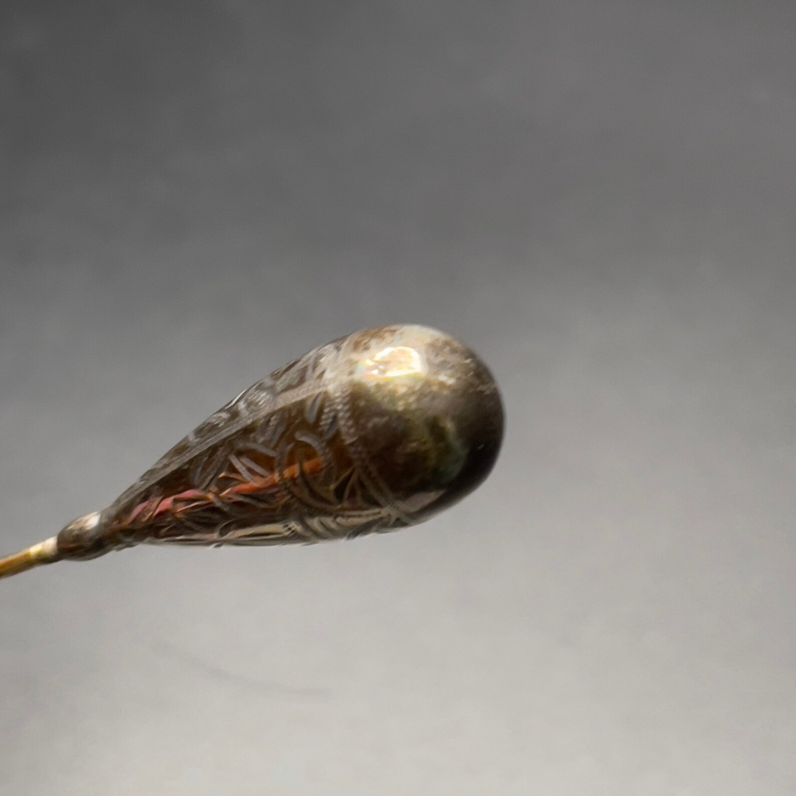 Two Long Sterling Hat Pins One a Hat the Other Etched With - Etsy