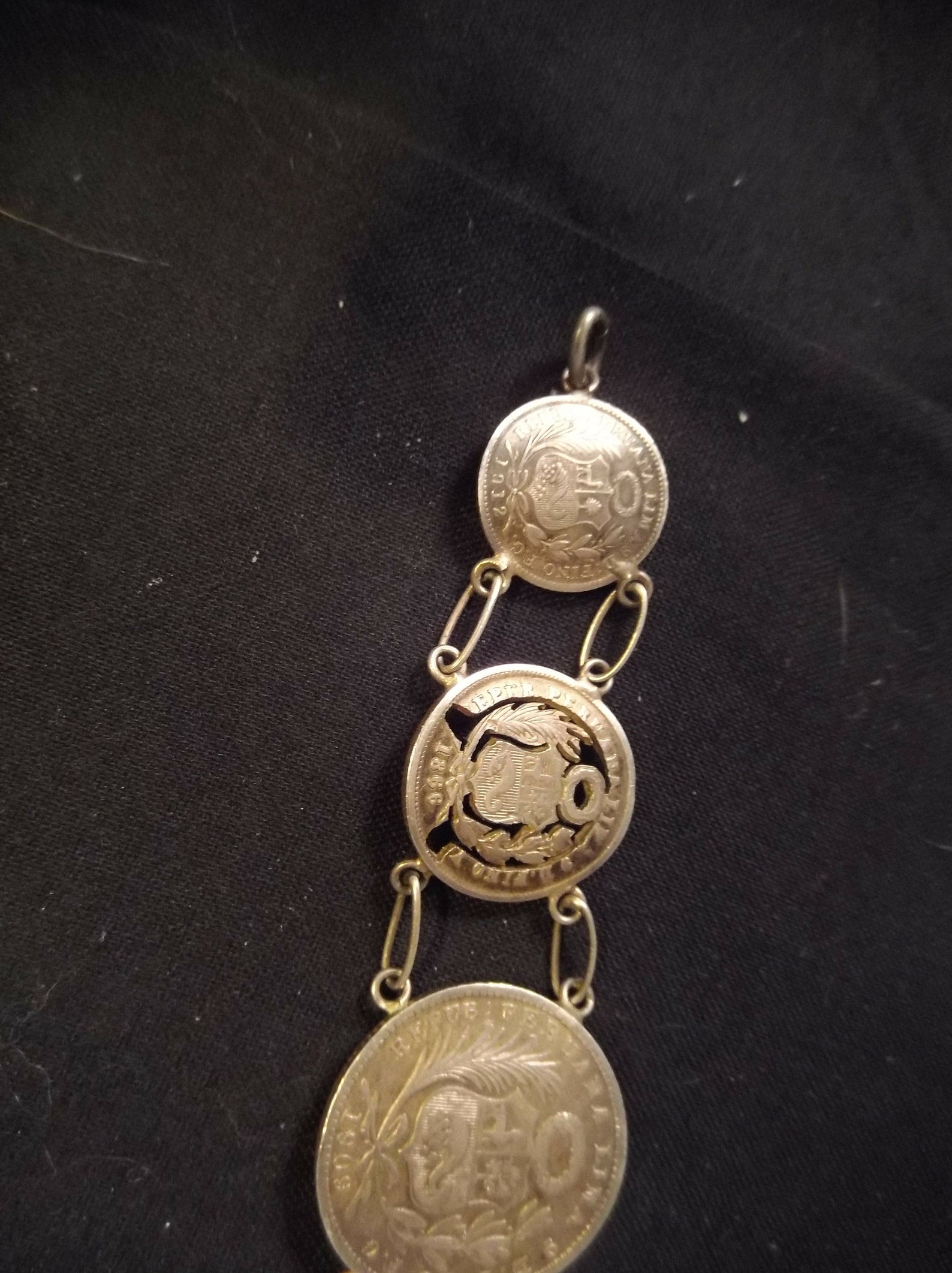 Peruvian Silver Coin Bracelet Coins Dating 1866-1912 Some | Etsy