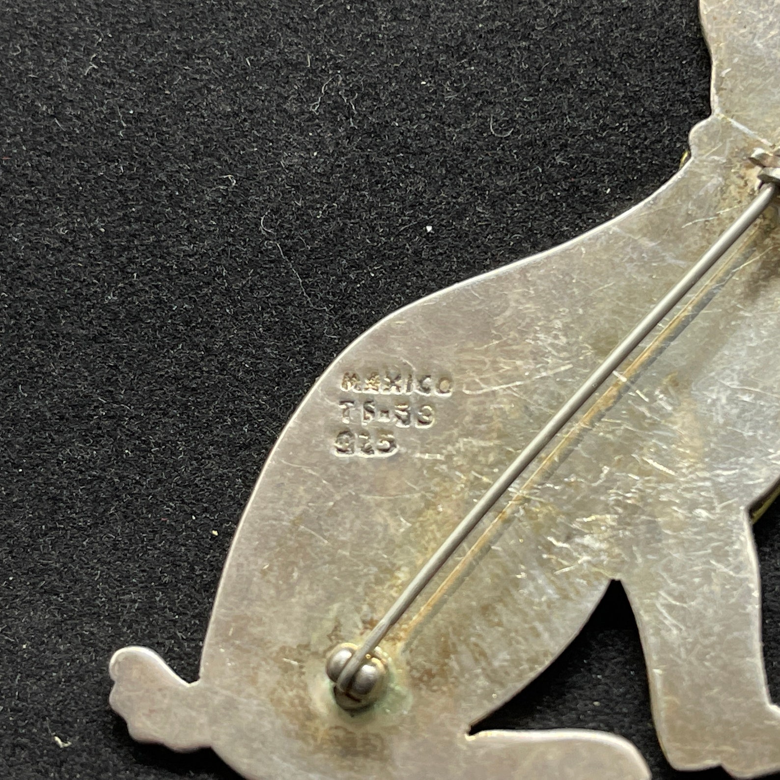 Sterling Silver Rabbit Brooch Wearing a Vest Taxco Mexico | Etsy