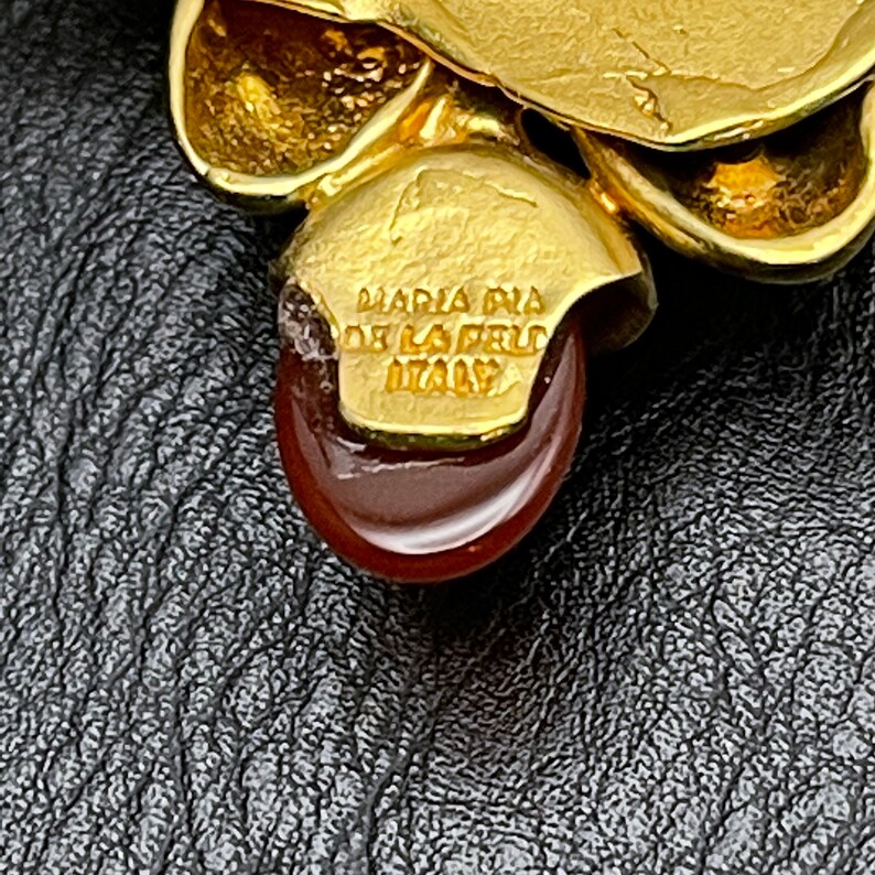 Maria Pia De La Feld Italy Jewelry Set Brooch With Matching - Etsy