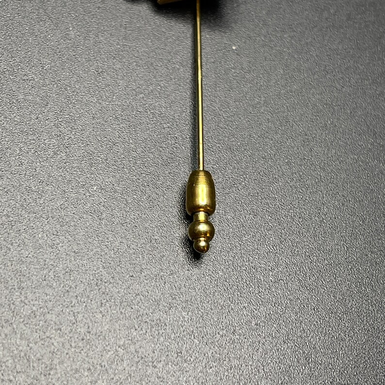 Crown Trifari Elephant Stick Pin Creamy White Enamel Gold - Etsy