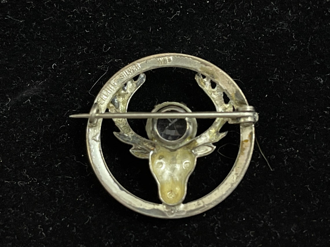 Antique Ward Brothers Sterling Silver Stag Brooch Scarf Pin - Etsy