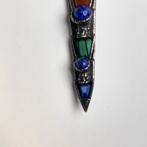 Miracle Brooch, Scepter, Glass Cabochons, Silver Tone Metal, Celtic ...