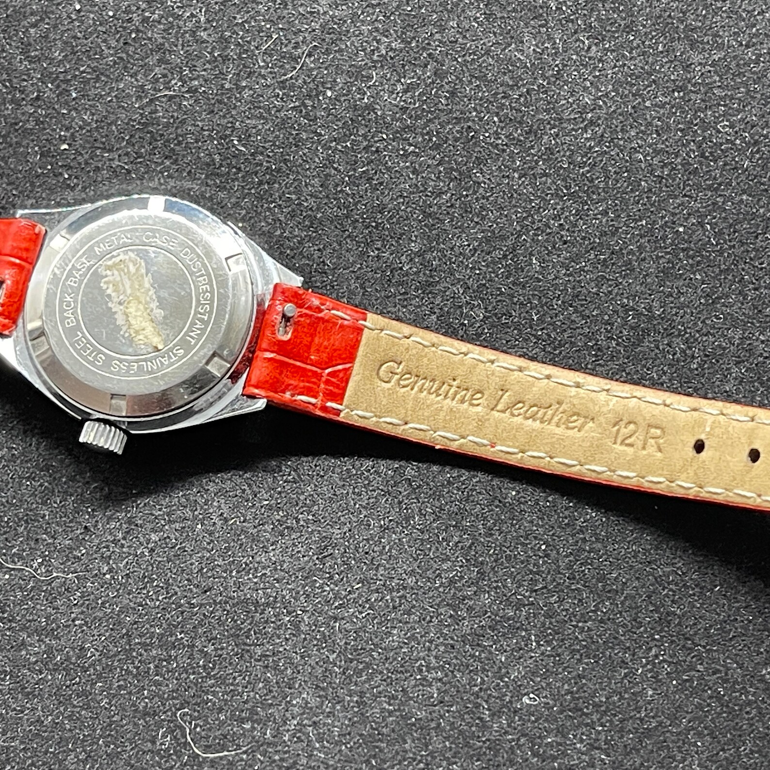 Mickey Mouse Mechanical Watch Made in Hong Kong Red Leather - Etsy