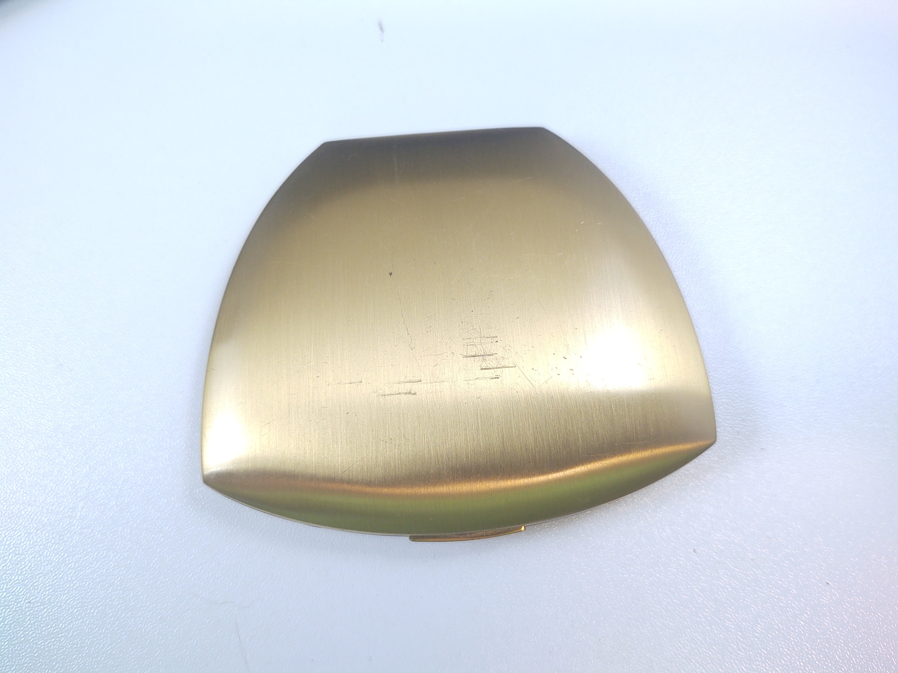 Elgin American Powder Compact, Etched Flowers on the Cover, With Puff ...