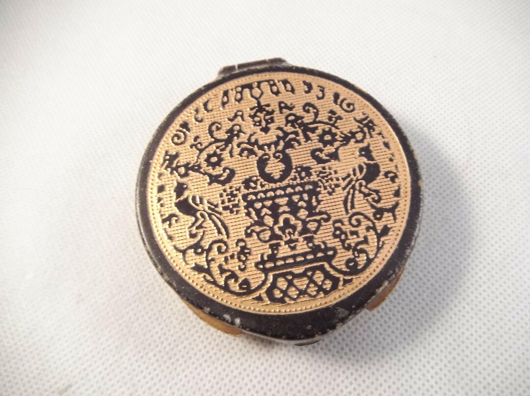 Revlon, Love Pat, Compact, Art Nouveau Design, With Mirror and Powder ...