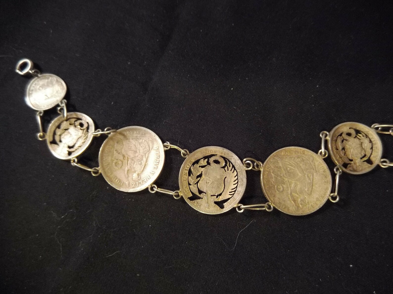 Peruvian Silver Coin Bracelet Coins Dating 1866-1912 Some | Etsy