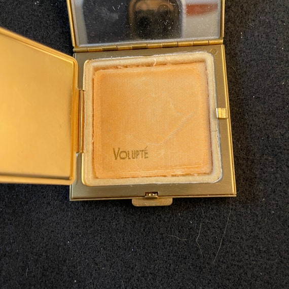 Volupte Square Powder Compact, Floral Theme with Blue… - Gem