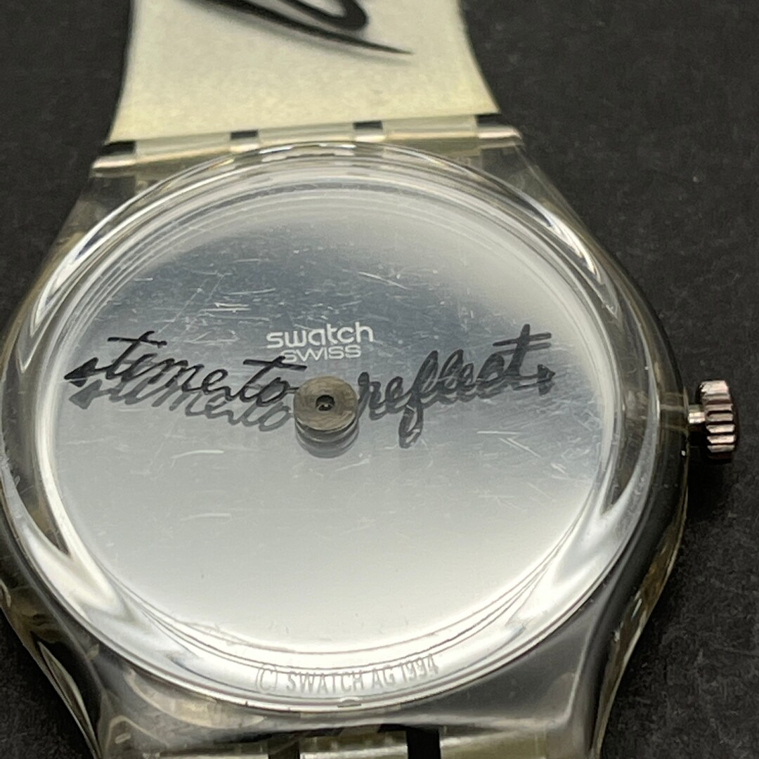 Time to Reflect Swatch Watch, Silver Strap and Watch Face, New Battery ...