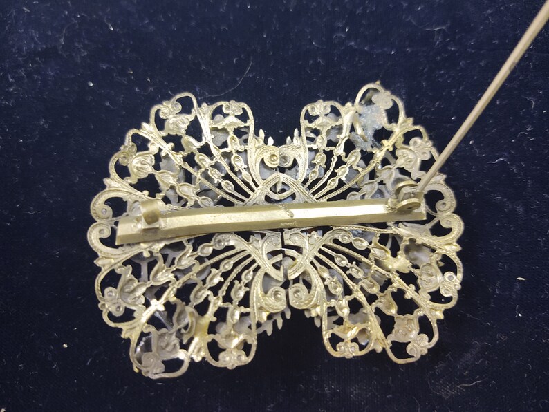 Large Antique Victorian Sash Pin Brooch Berries Theme | Etsy