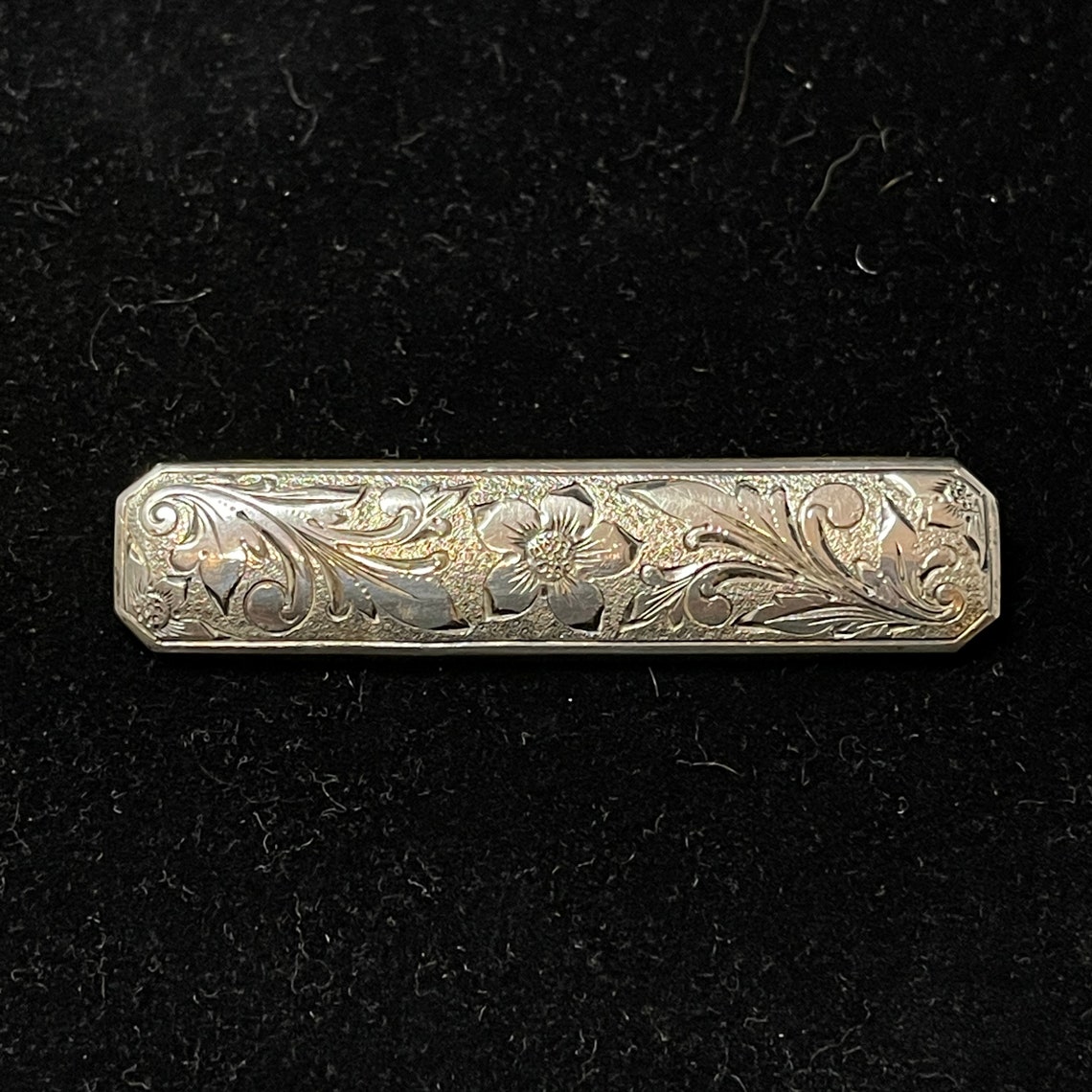 Sterling Silver Bar Pin 835 Made in Germany by Handarbeit C - Etsy