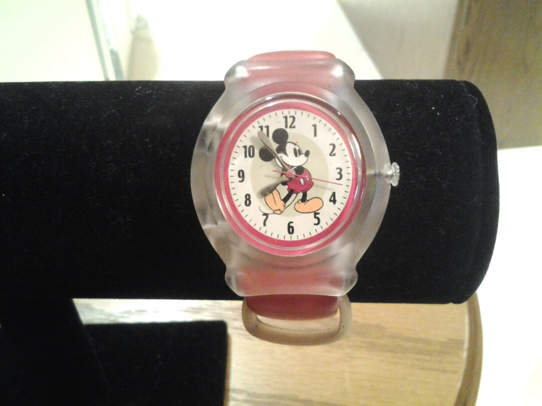 Mickey Mouse Snap Watch, Red - Etsy