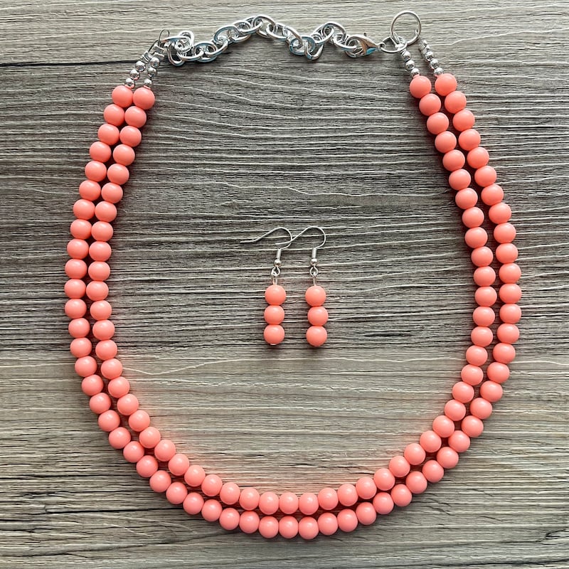 Pink Coral Jewelry - Etsy