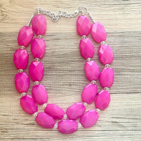 Fuchsia Necklace - Etsy
