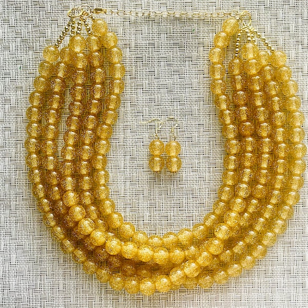 Chunky Gold Necklace - Etsy