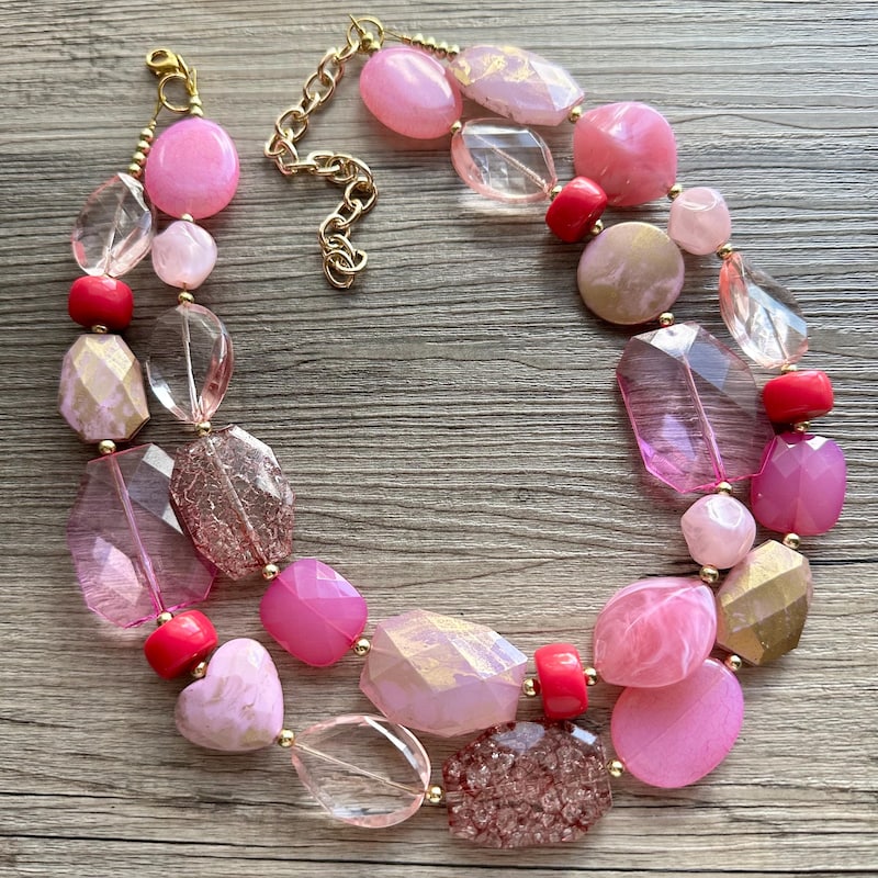 Big Chunky Necklace - Etsy