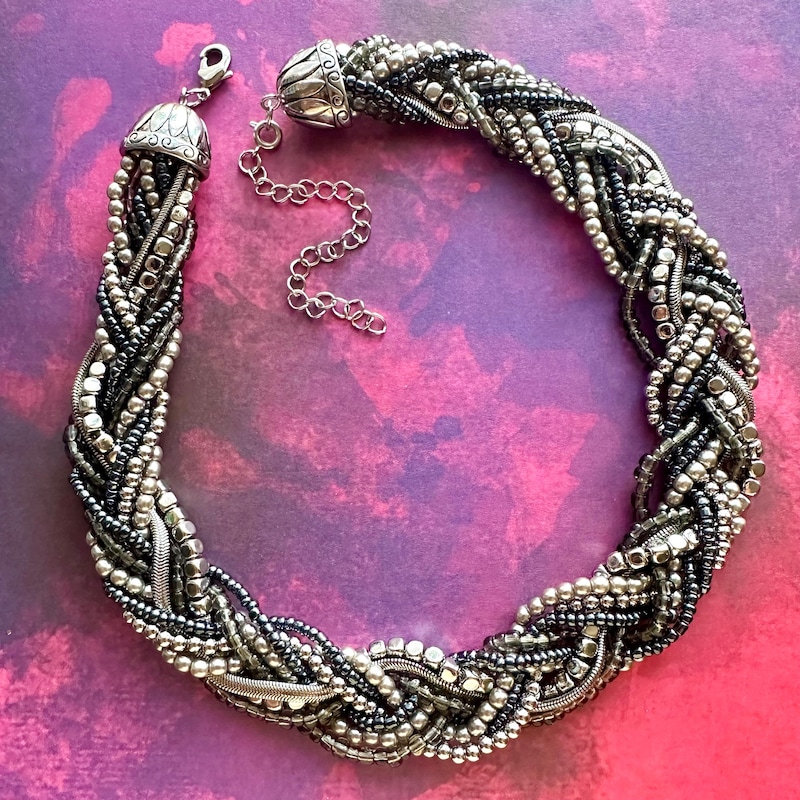 Braided Necklace - Etsy
