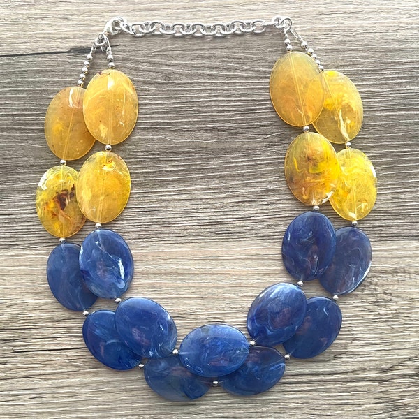 Yellow Necklace - Etsy