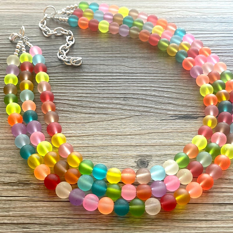 Colorful Necklace - Etsy