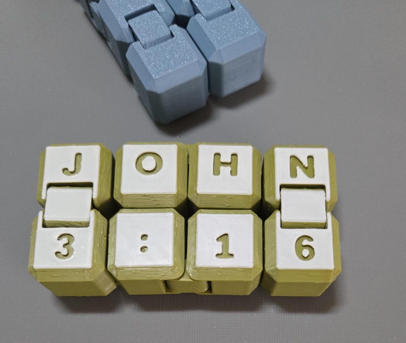 John 3:16 Infinity Cube/faith-inspired Fidget/stress /meditation - Etsy